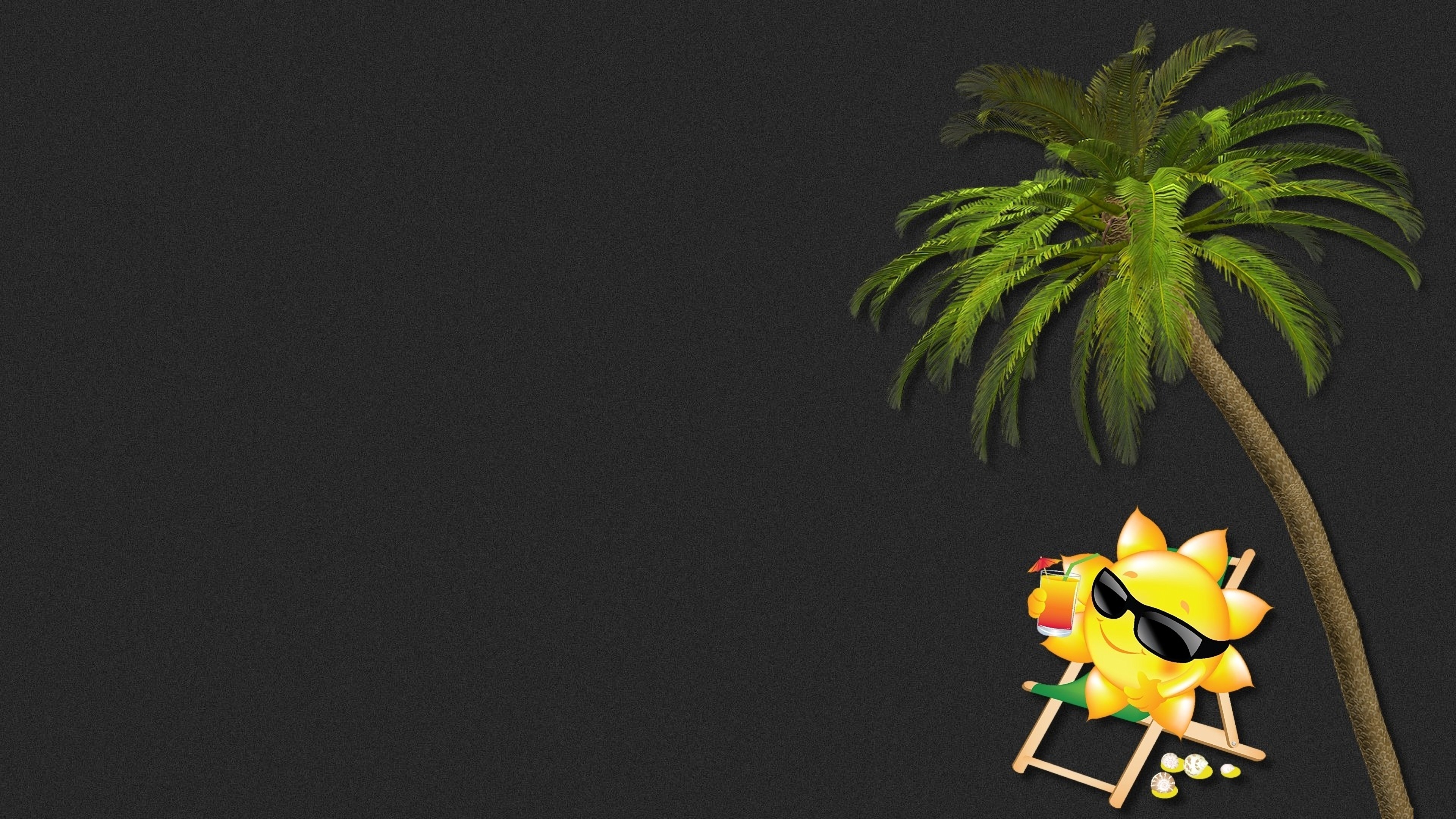 Palme Hintergrundbild Mit Smiley